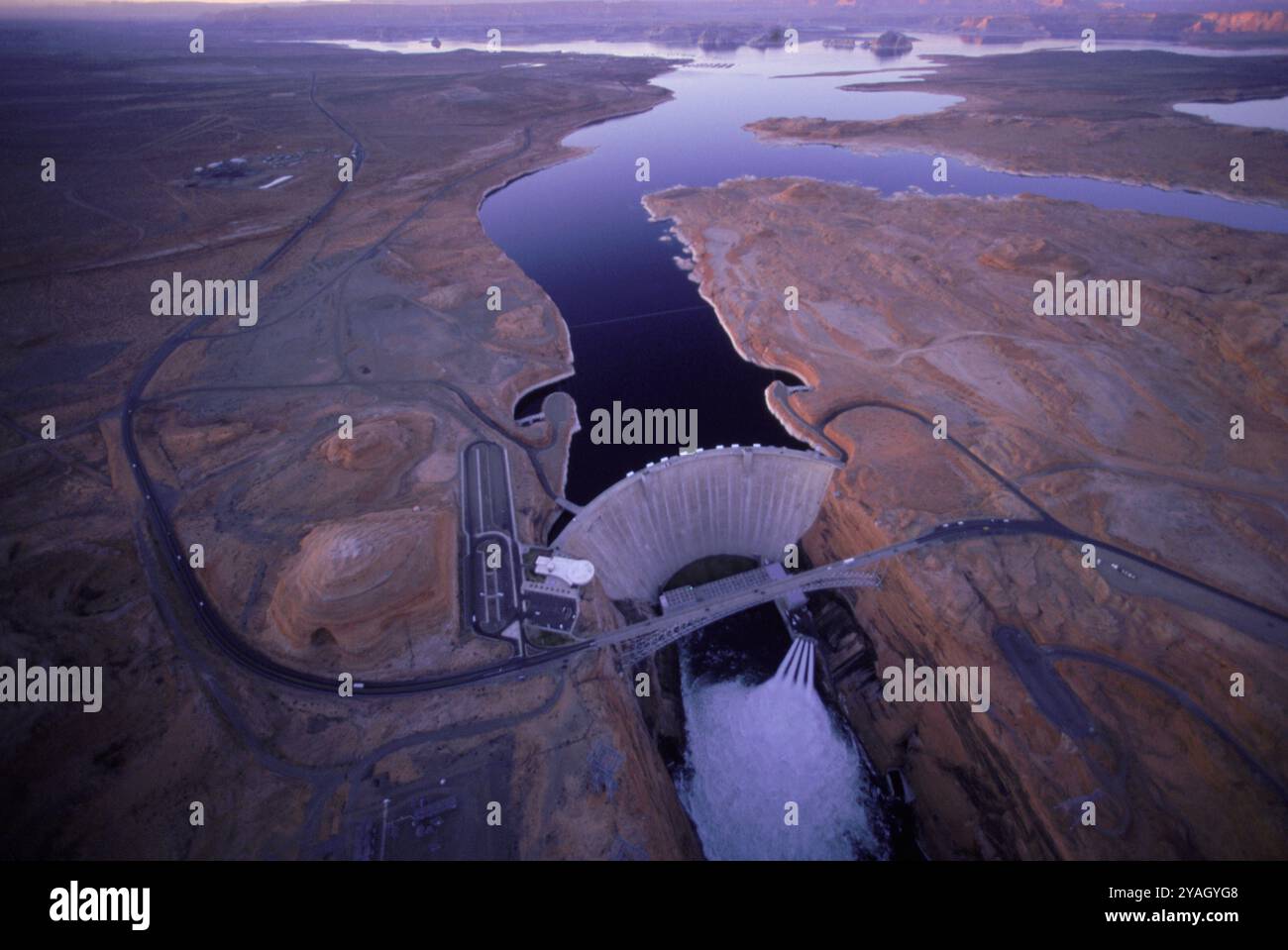 Aerial colorado river glen canyon dam hi-res stock photography and ...