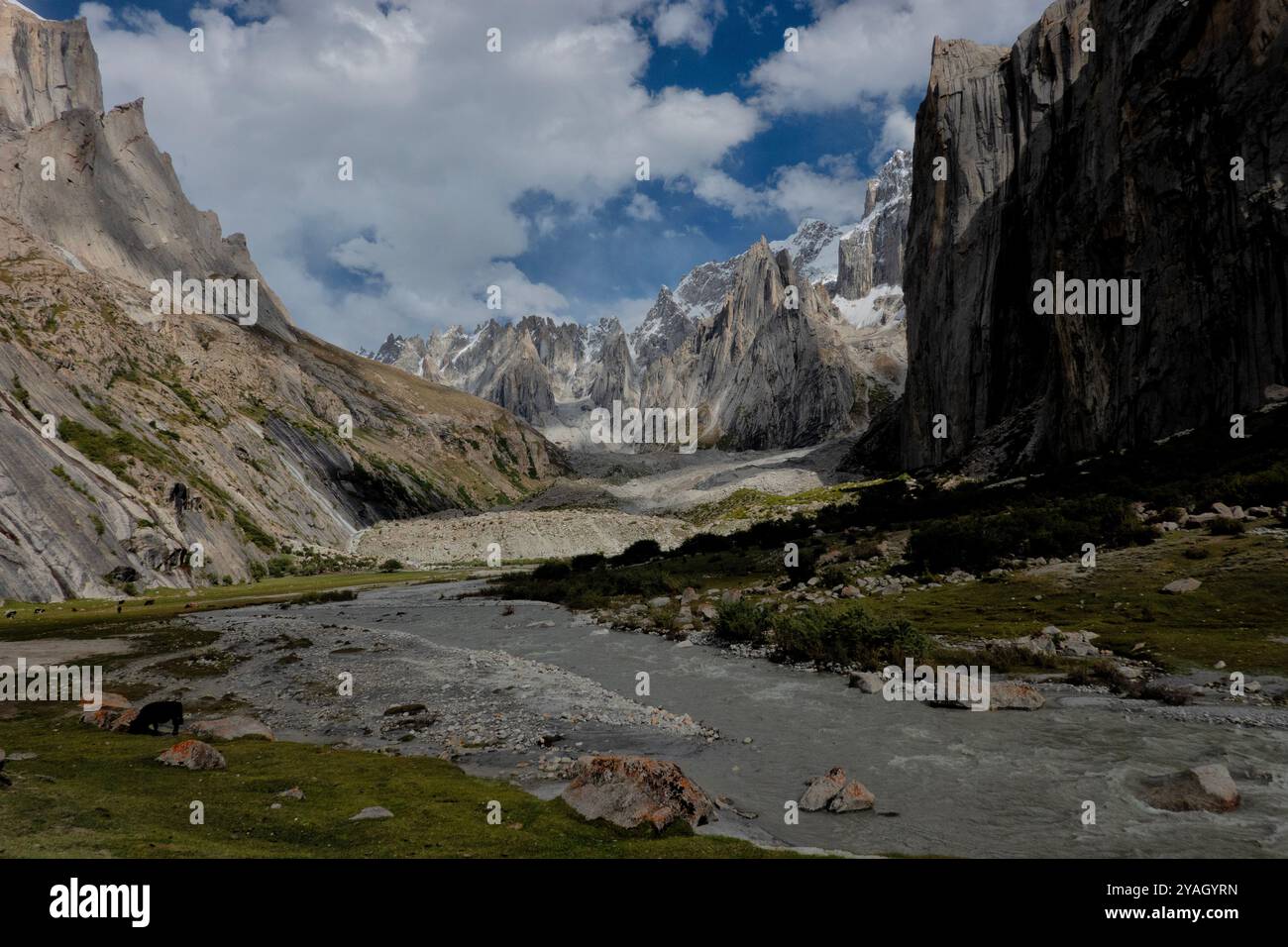 View of the beautiful Nangma Valley (Yosemite of Pakistan), Kanday ...