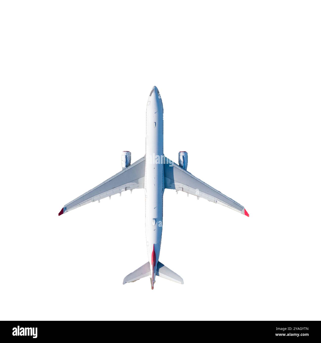 a large passenger plane white background Stock Photo - Alamy