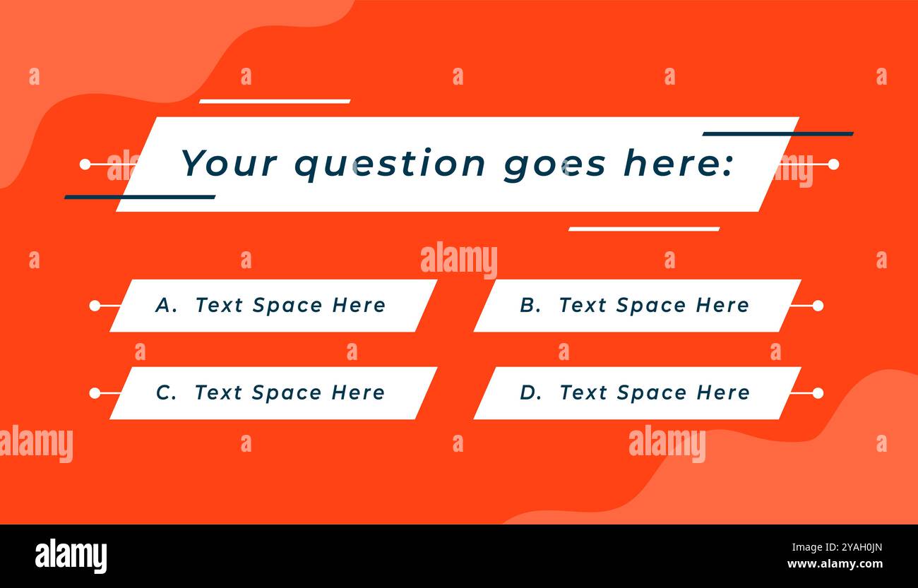 multiple option choice banner for menu and voting concept vector Stock ...