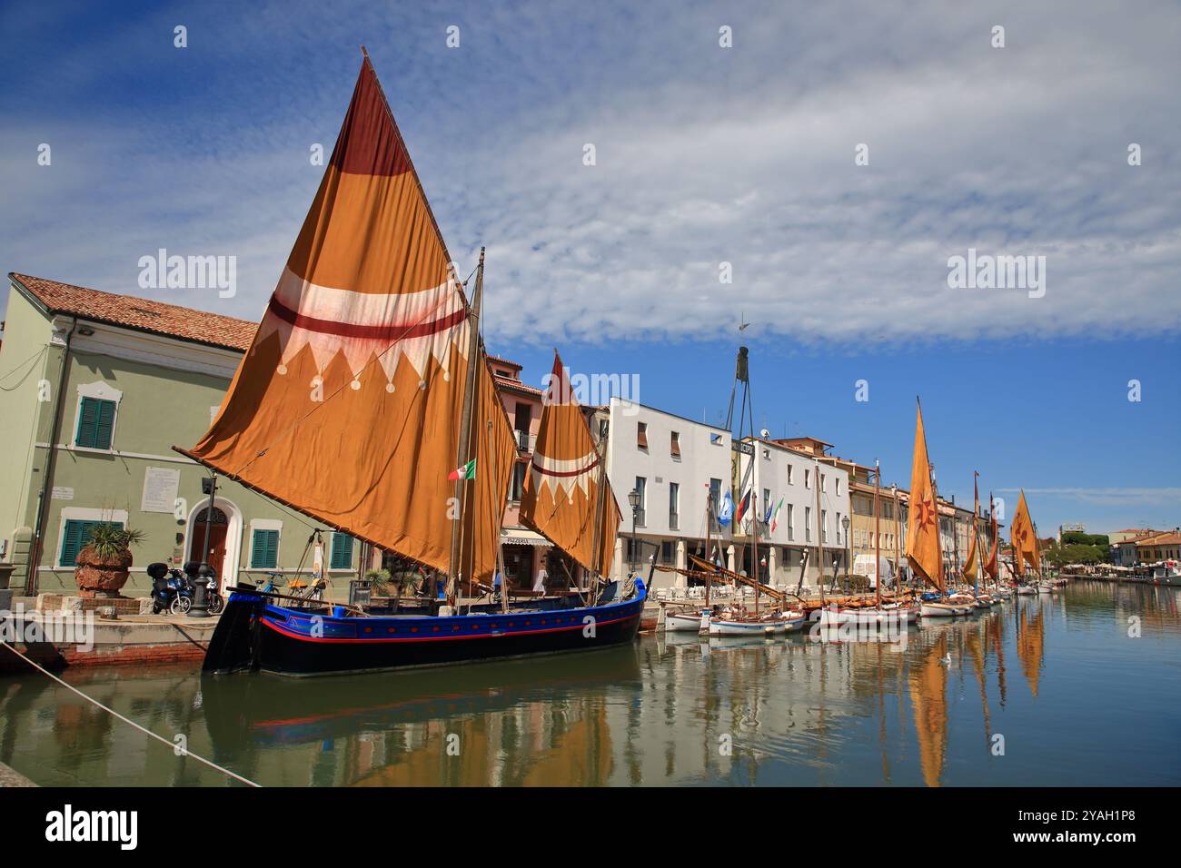 Historical ships,Museum of Marine,in the canal of the historic center ...