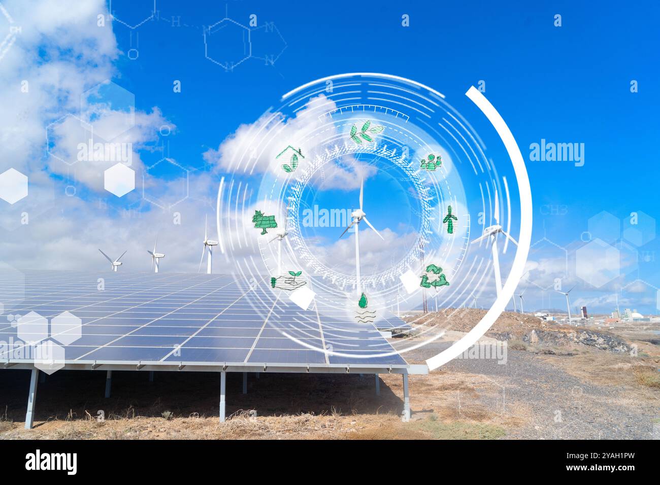 Wind energy concept Stock Photo - Alamy