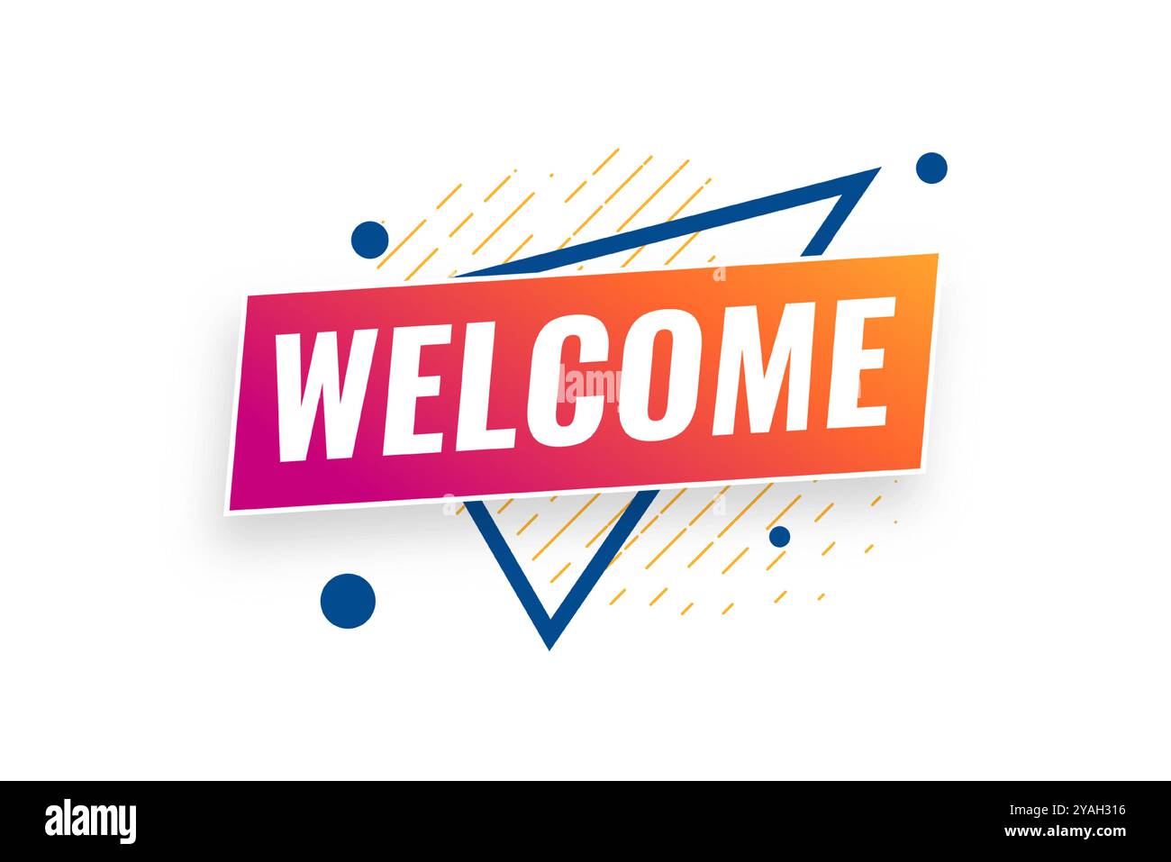 modern welcome lettering for your next event vector Stock Vector Image ...