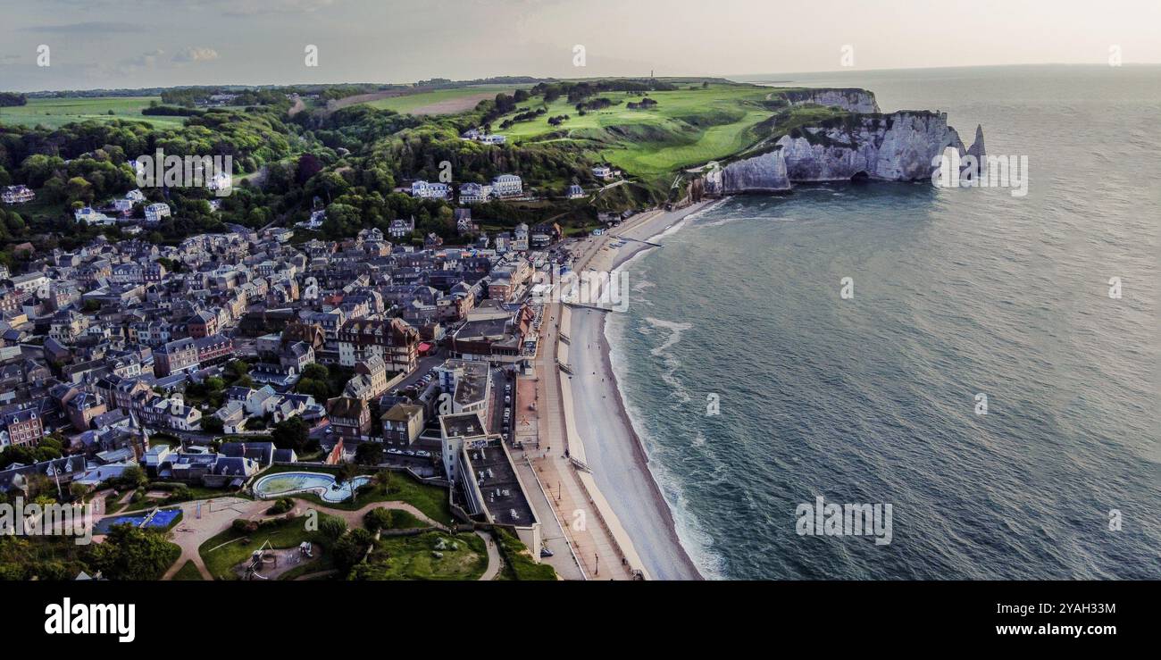 Aerial drone view normandy beach hi-res stock photography and images ...