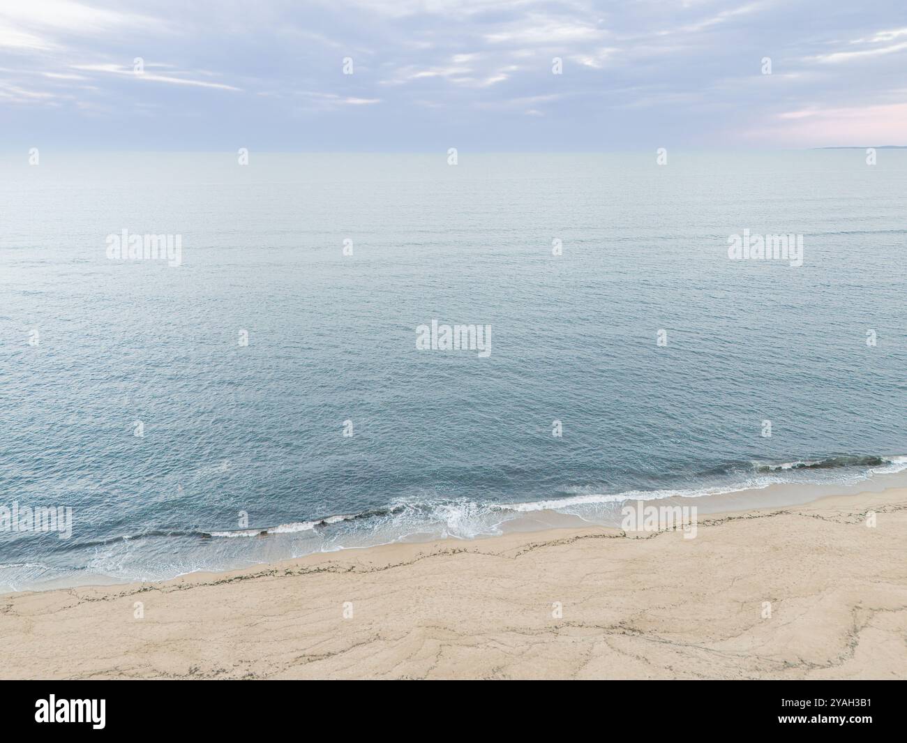 Serene empty beach gentle waves hi-res stock photography and images - Alamy