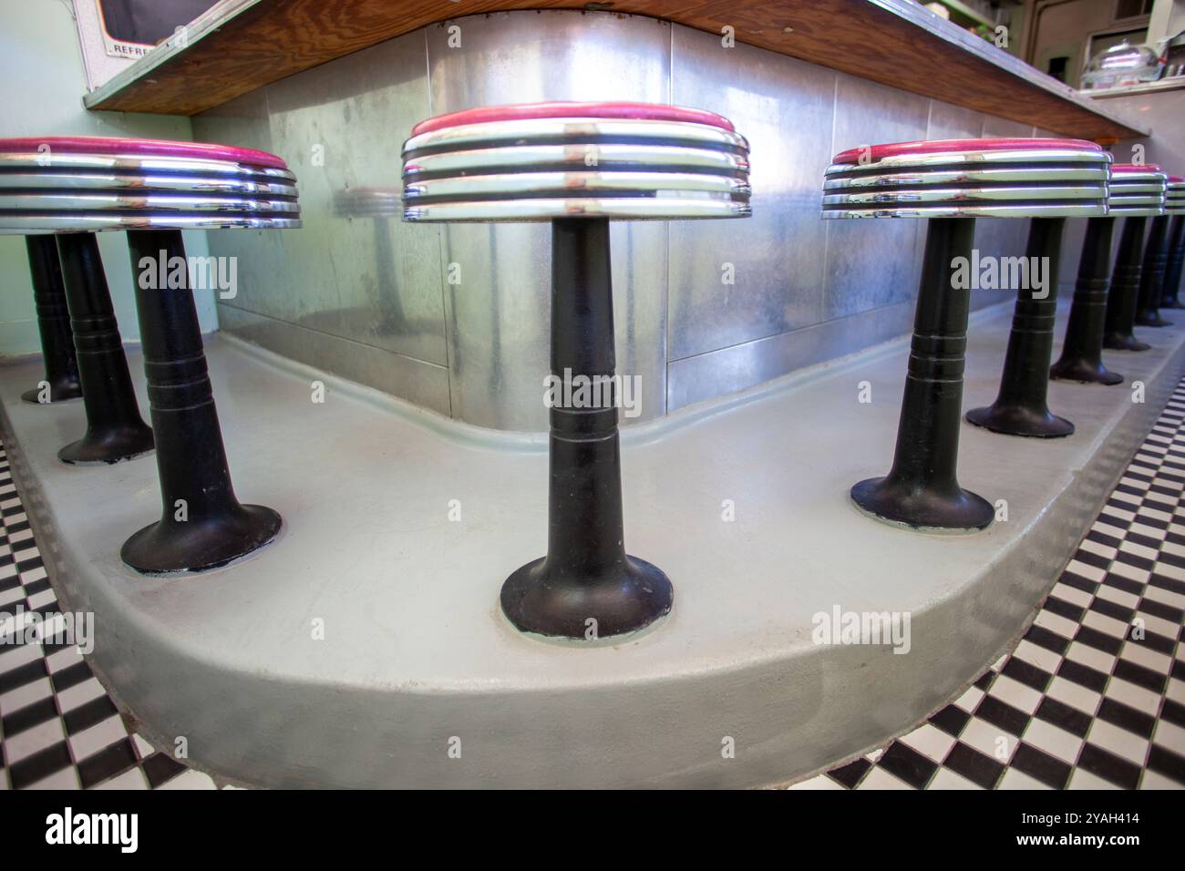 Stools diner counter hi-res stock photography and images - Alamy