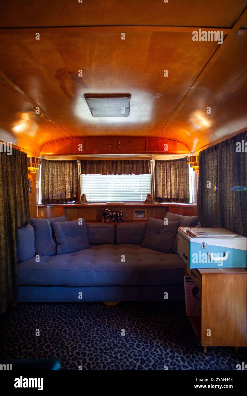 Vintage trailer interior hi-res stock photography and images - Alamy