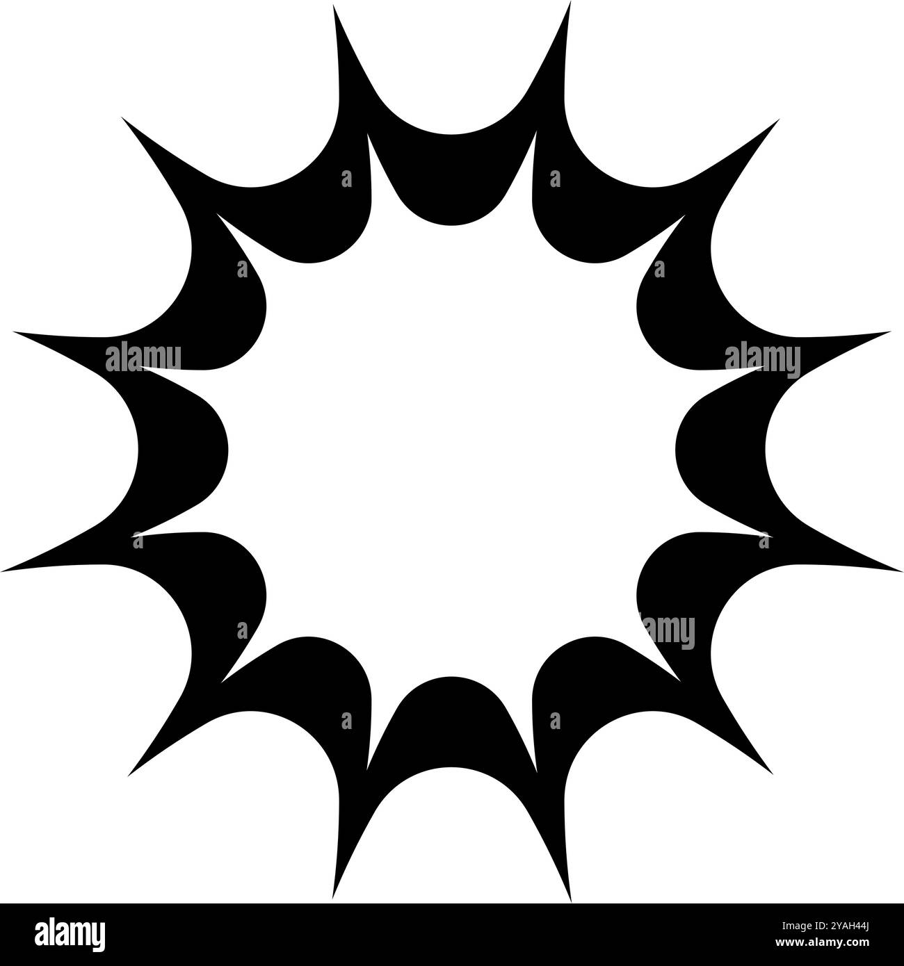 Burst sunburst border frame. Vector illustration Stock Vector Image ...