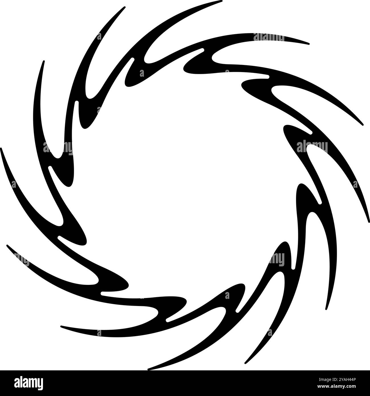 Spiral, swirl, twirl border frame. vector illustration Stock Vector ...