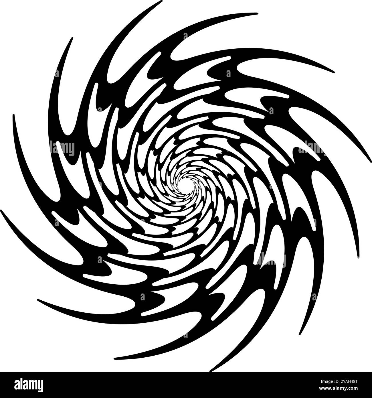 Abstract Spiral Swirl Twirl Design Element Vector Illustration Stock