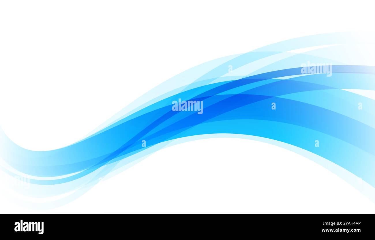 abstract and modern blue wave gradient background for presentation ...