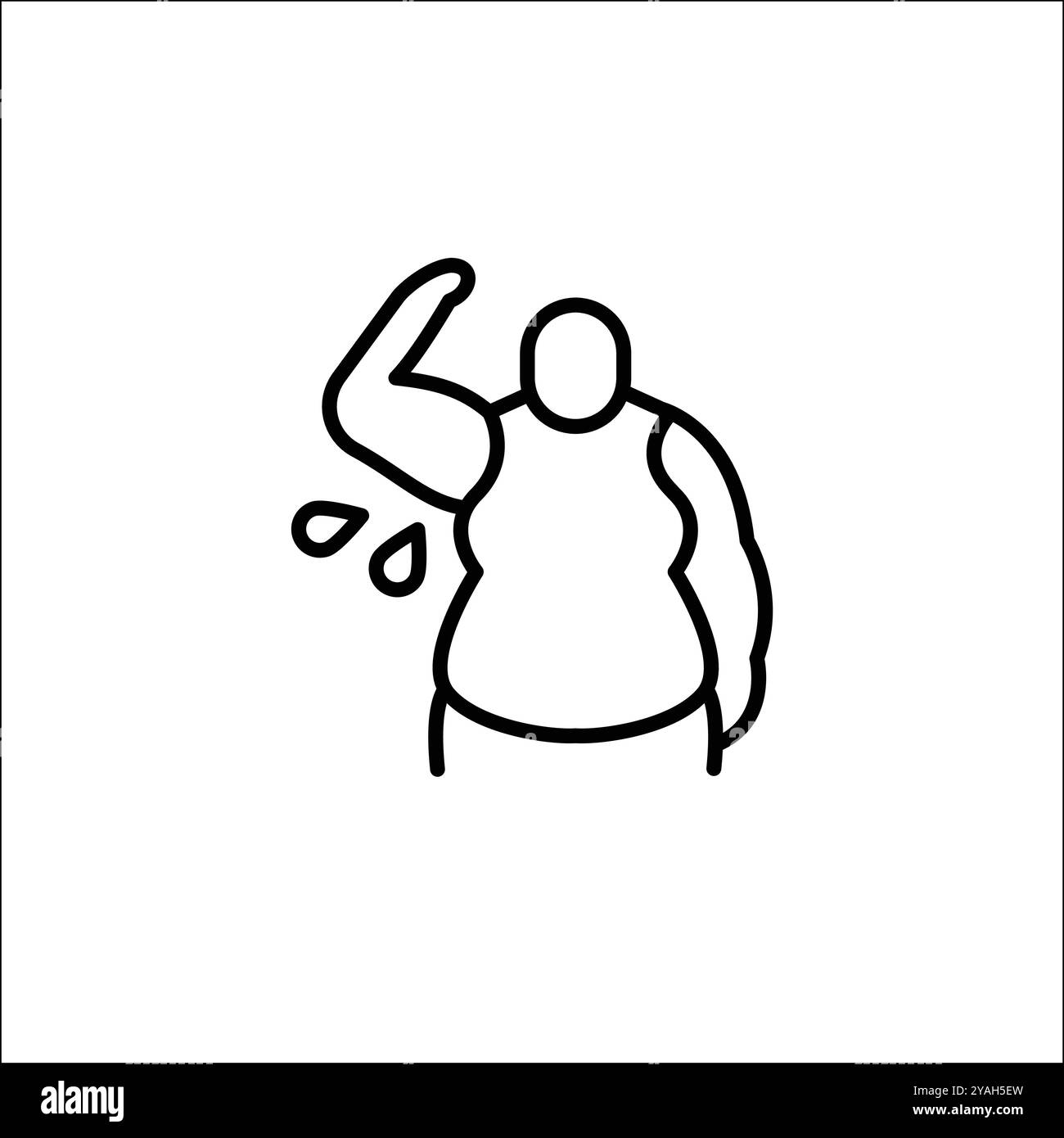 Flexing Arm with Sweat icon Stock Vector Image & Art - Alamy