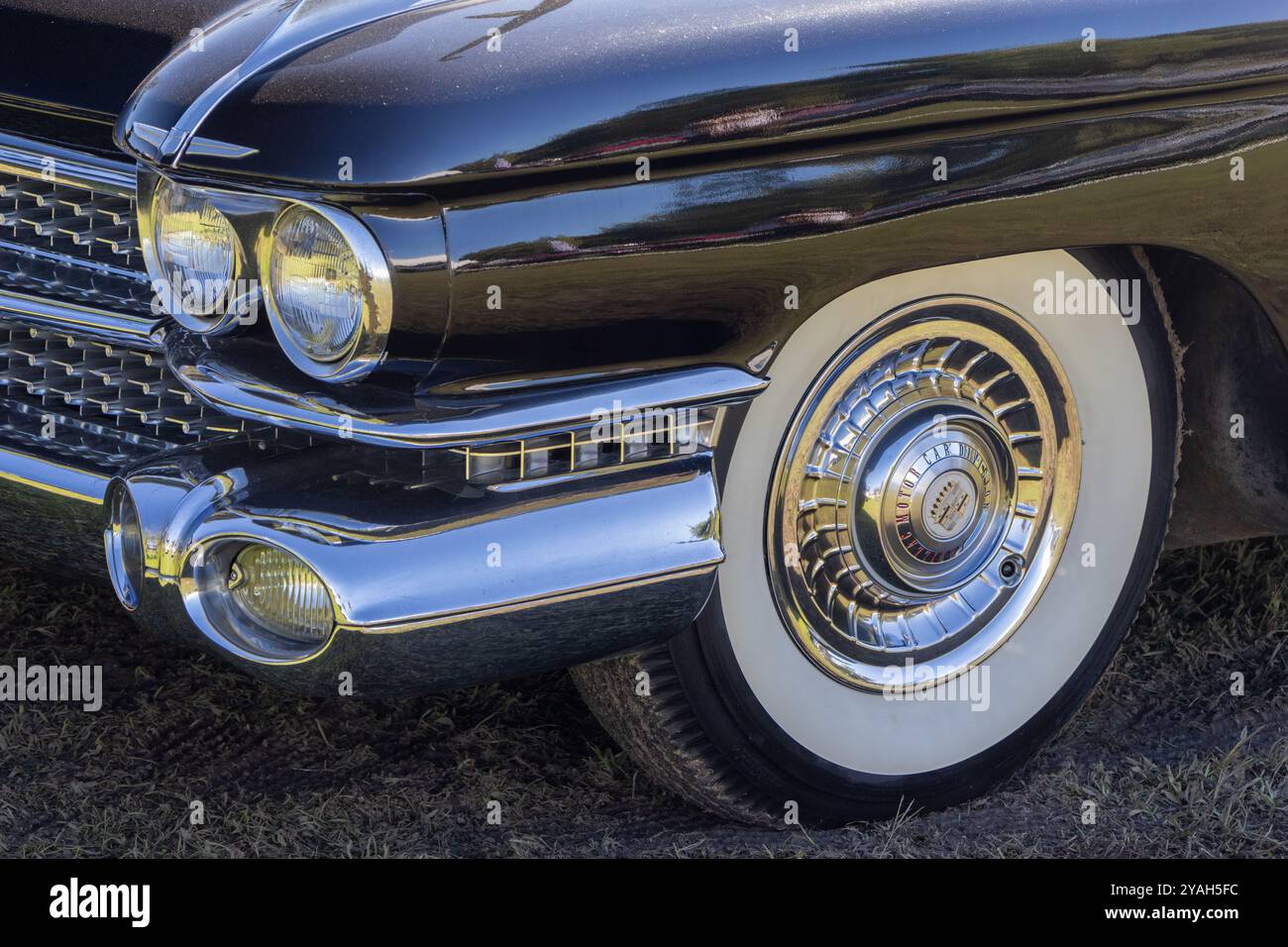 Classic cadillac coupe deville front end featuring iconic chrome ...