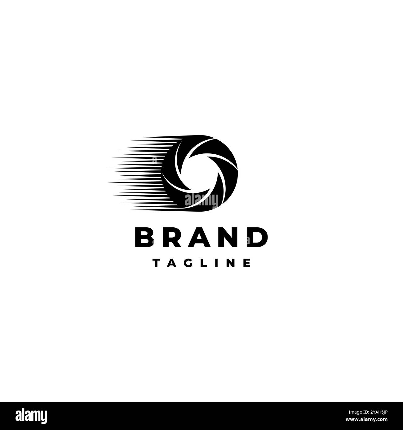 Simple Shutter Speed Logo Design. Shutter Speed Icon With Speed Line Accent Logo Design Stock ...