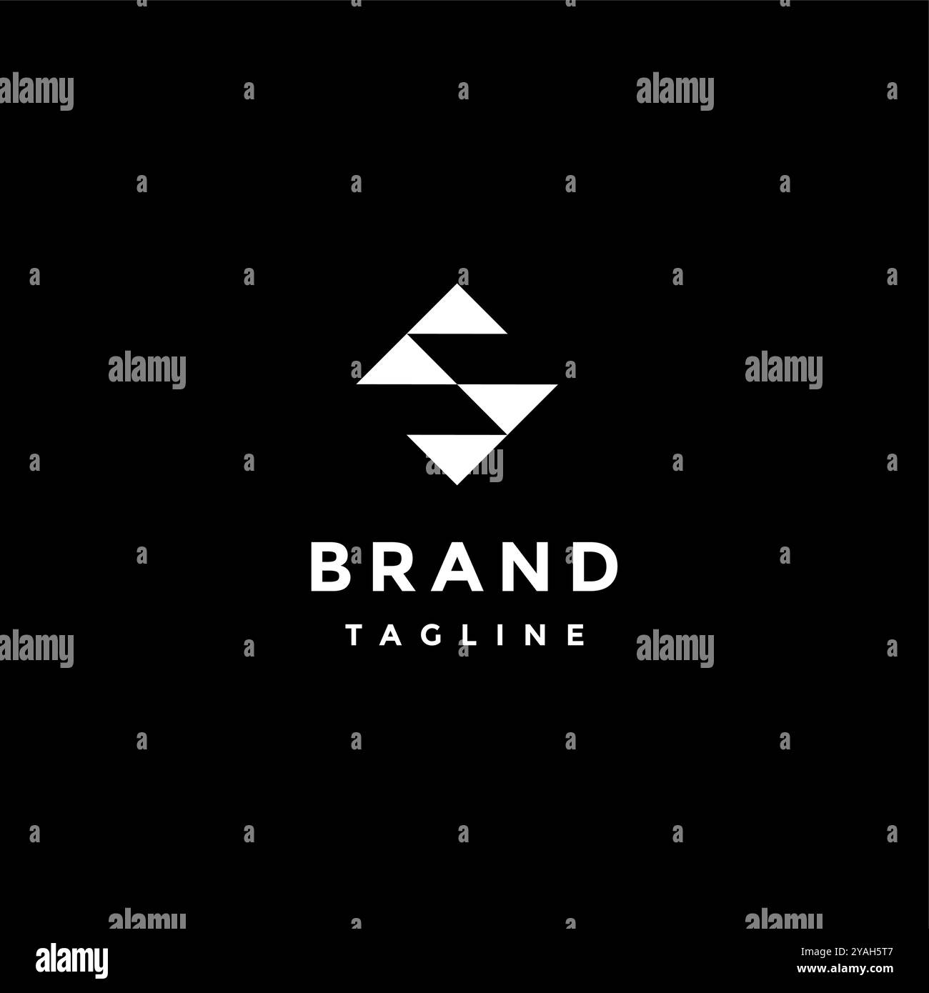 Minimalist Initial Letter S Logo Design. Four Triangles Form the Letter ...