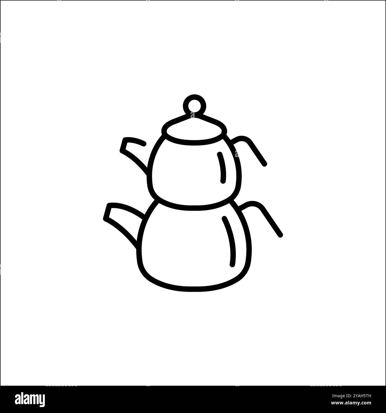 Teapot and cups Black and White Stock Photos & Images - Alamy