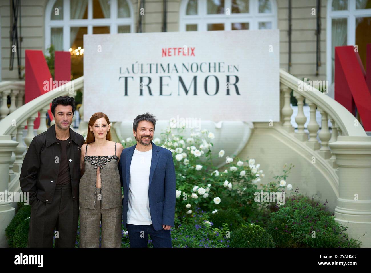 Madrid. Spain. 20241014, Javier Rey, Ana Polvorosa, Oriol Paulo attends ‘La ultima noche en ...