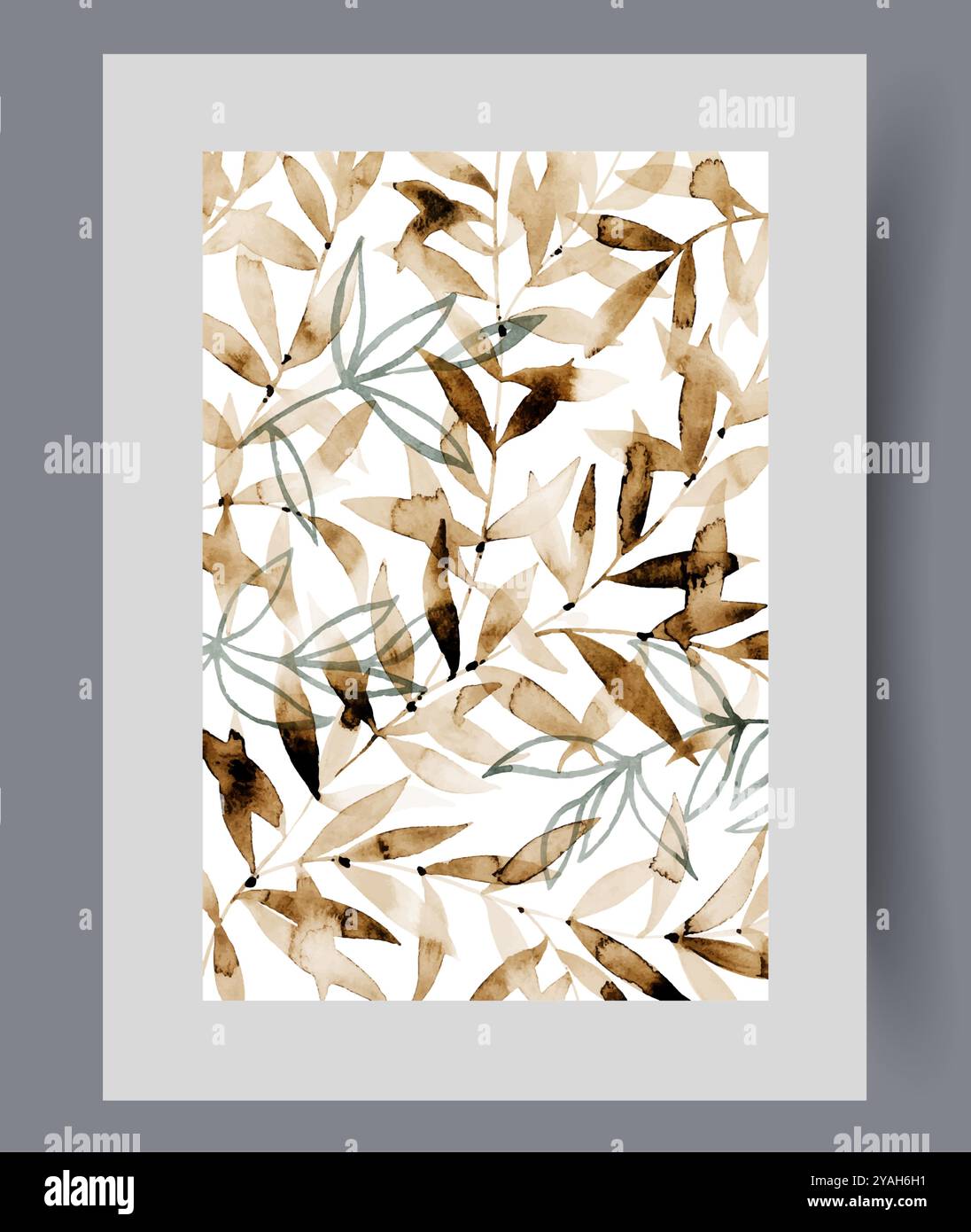 Tangled branches of trees and plants symbolizing natural abundance on ...