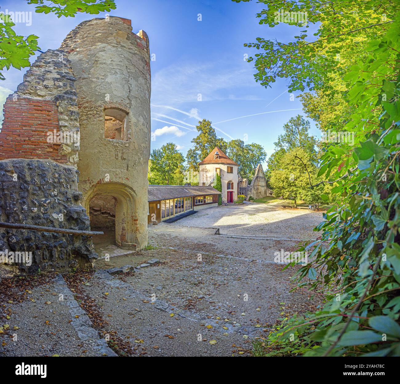 Picture of the Hornstein castle ruins in Germany during the day in ...