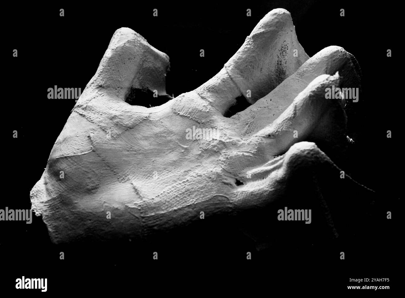 Sculpted Plaster Hand in Dramatic Black and White Lighting Stock Photo ...