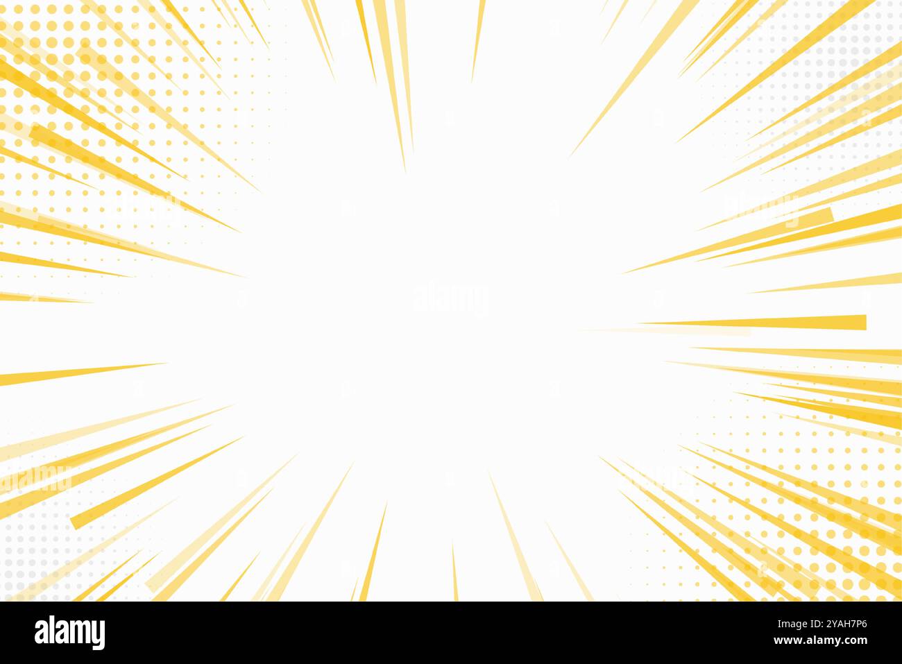 abstract comic zoom line background with halftone effect vector Stock ...