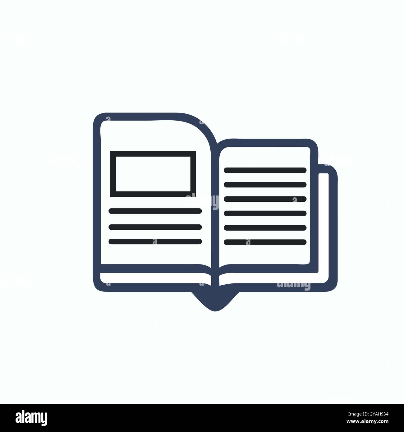 Open Book icon vector art image Stock Vector Image & Art - Alamy