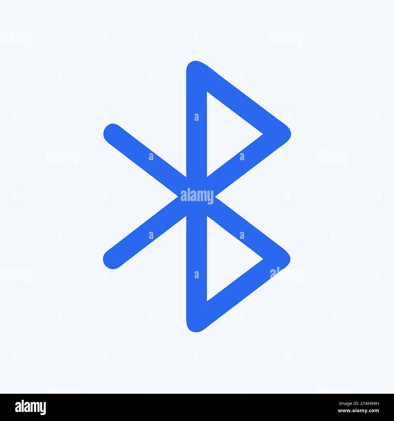 blue Bluetooth icon Stock Vector Image & Art - Alamy