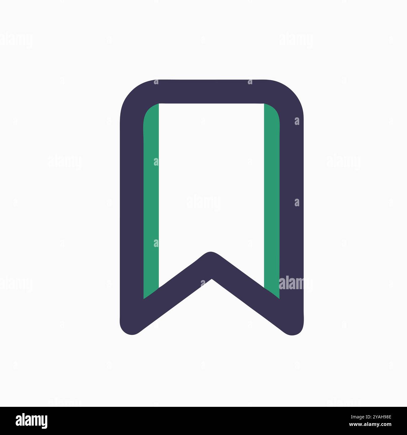 Book with bookmark logo hi-res stock photography and images - Alamy