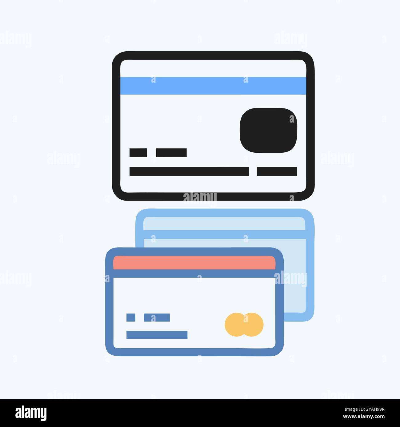 Credit cards icon simple Stock Vector Images - Alamy