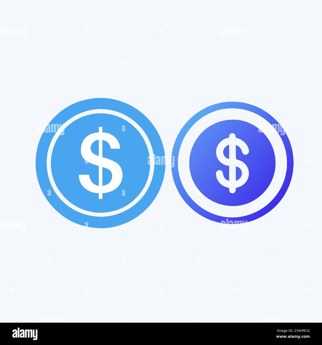 Dollar Sign icon vector art image set Stock Vector Image & Art - Alamy