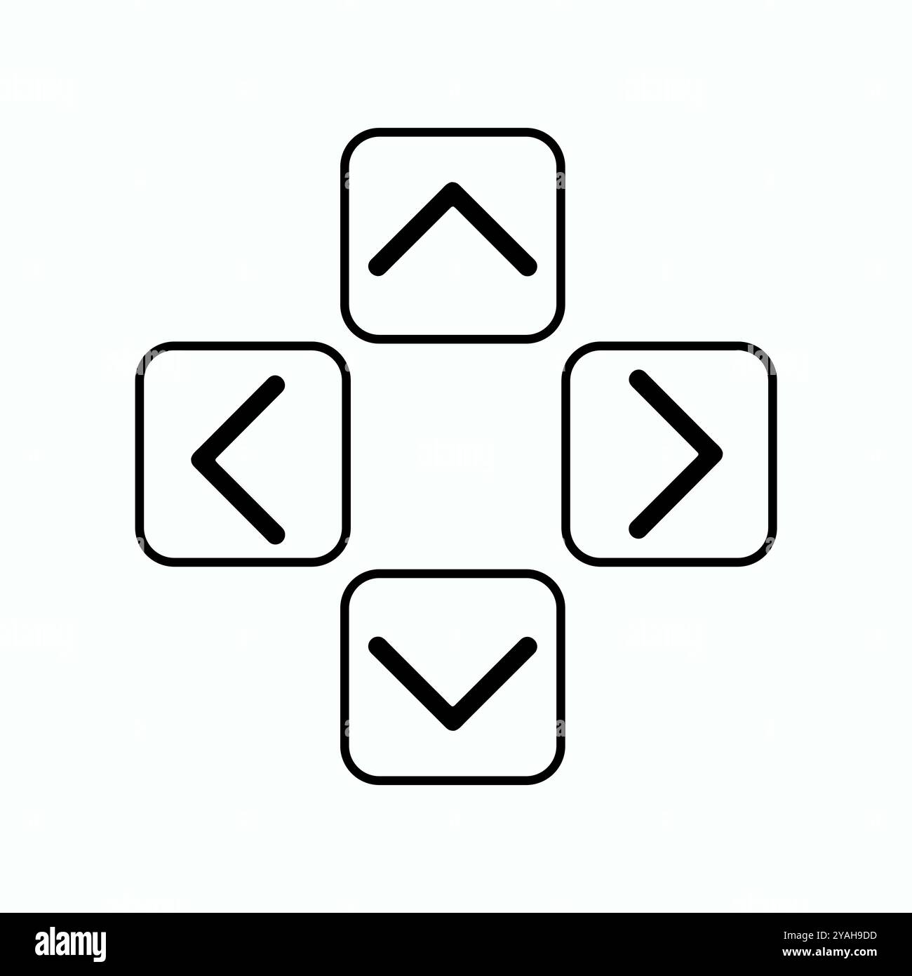 Move Icon Up Down Left Right, Arrows Icon Vector Illustration Eps10 ...