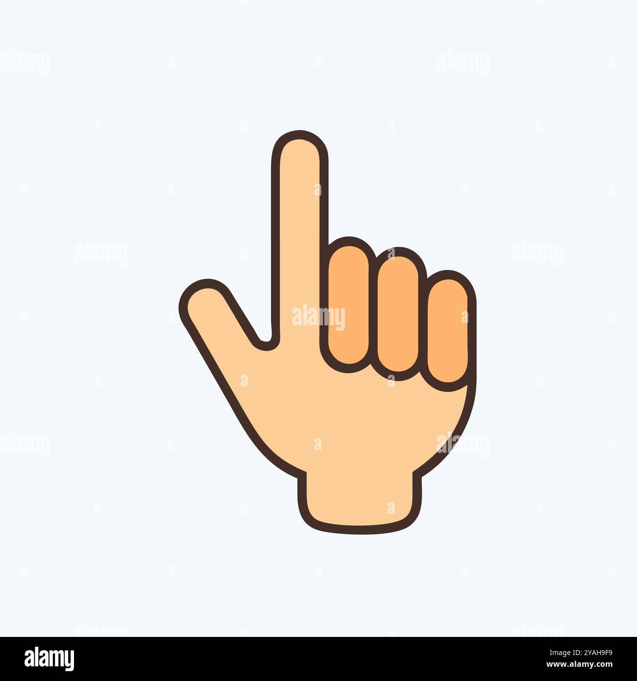 Hand pointing and emoji hi-res stock photography and images - Alamy