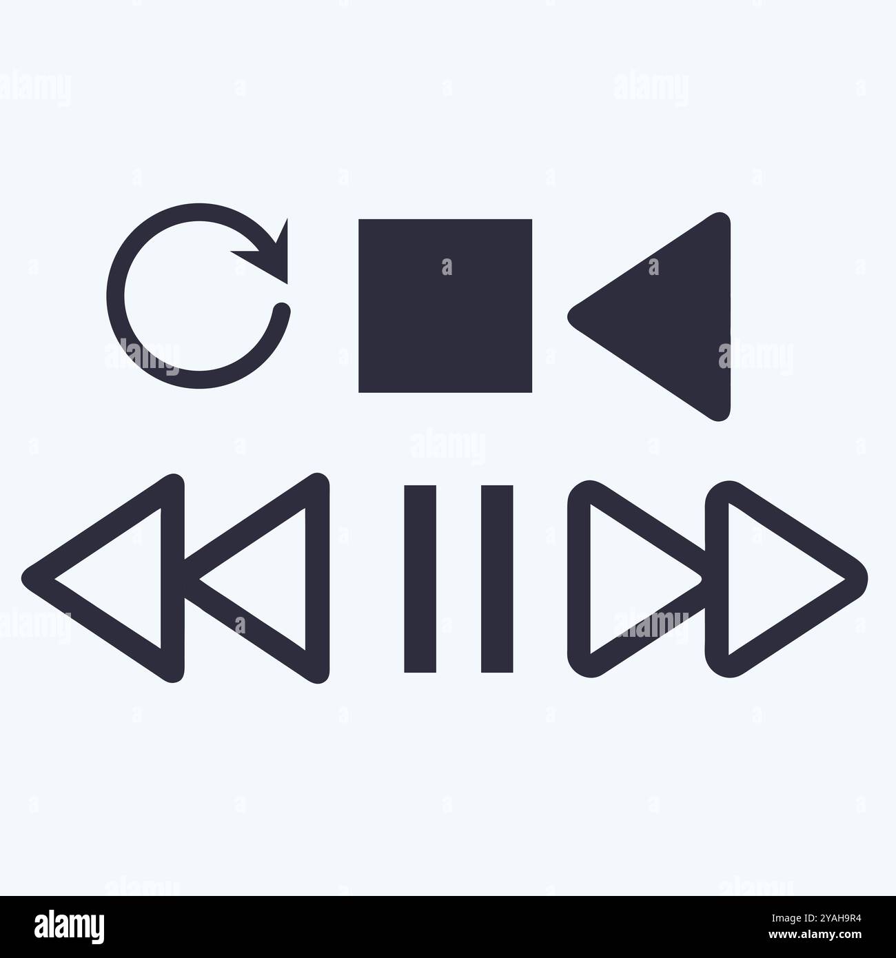 Media end play Stock Vector Images - Alamy