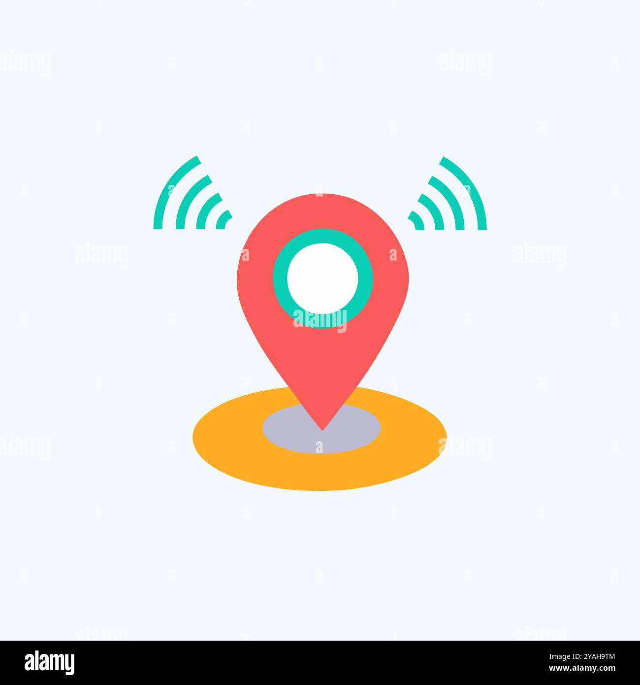 Red maps pin location Stock Vector Images - Alamy