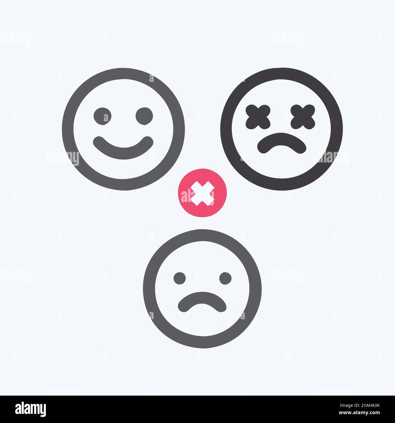Fear anger joy sadness Stock Vector Images - Alamy