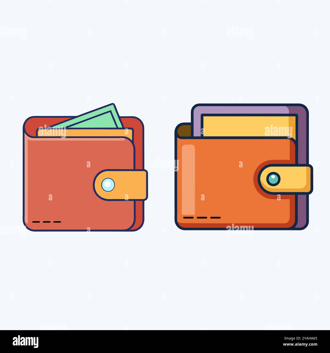 Money wallet icon outline Stock Vector Images - Alamy