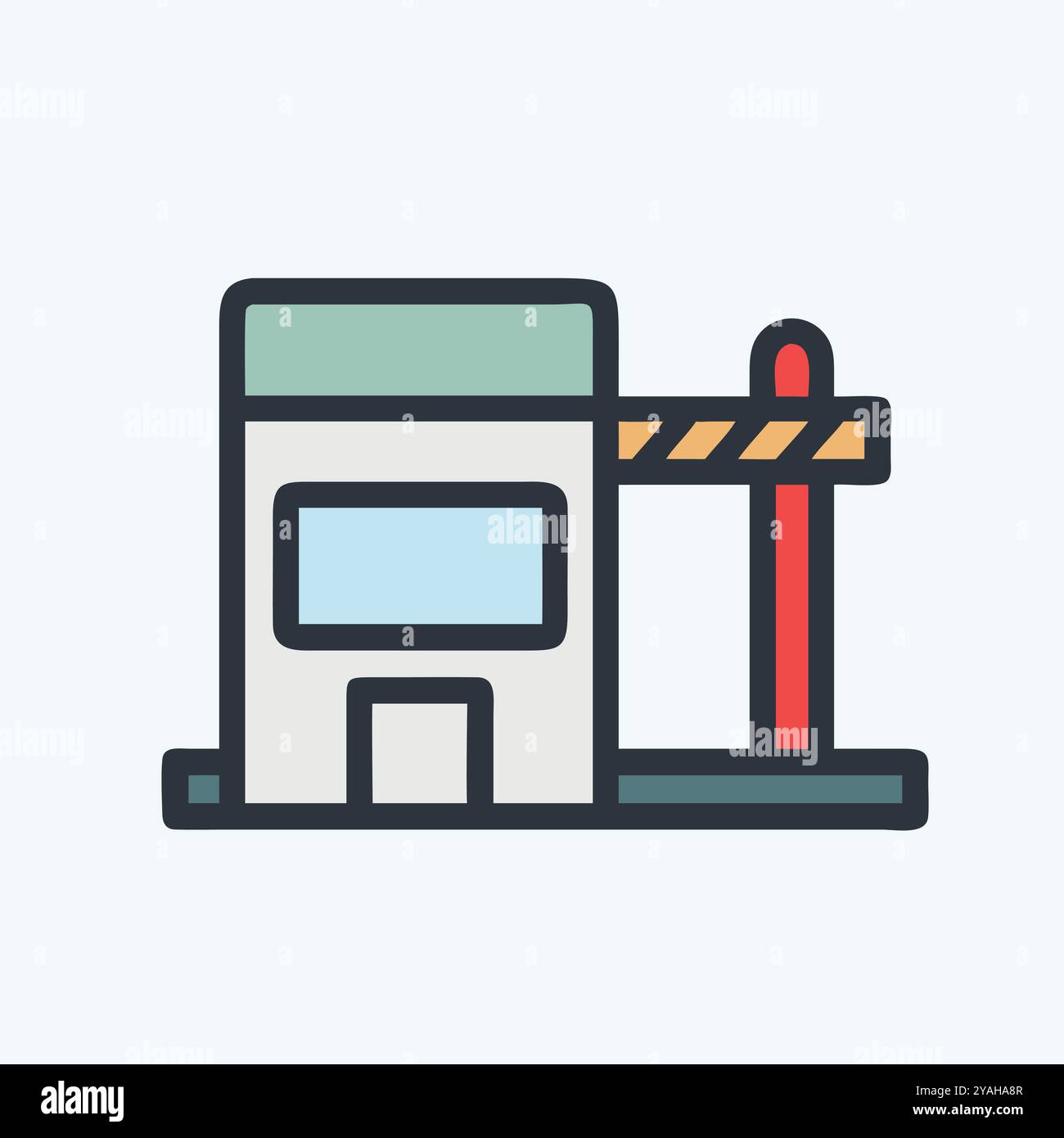 Toll Booth icon vector image Stock Vector Image & Art - Alamy