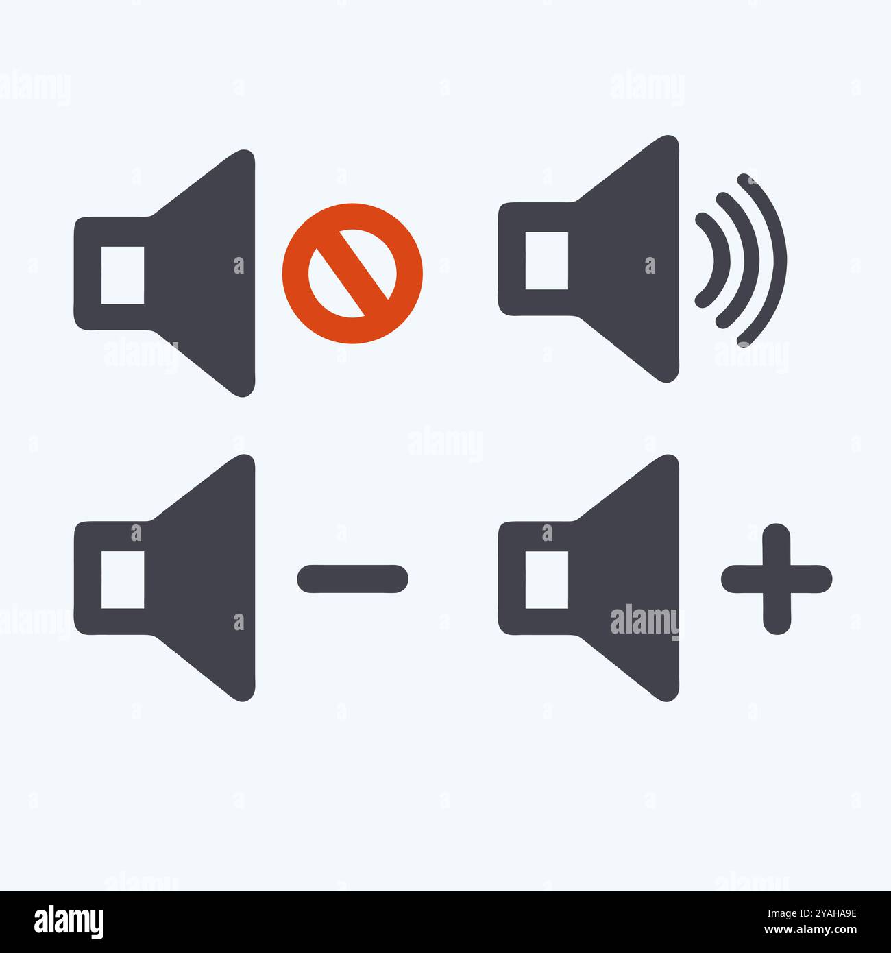 volume icon set Stock Vector Image & Art - Alamy