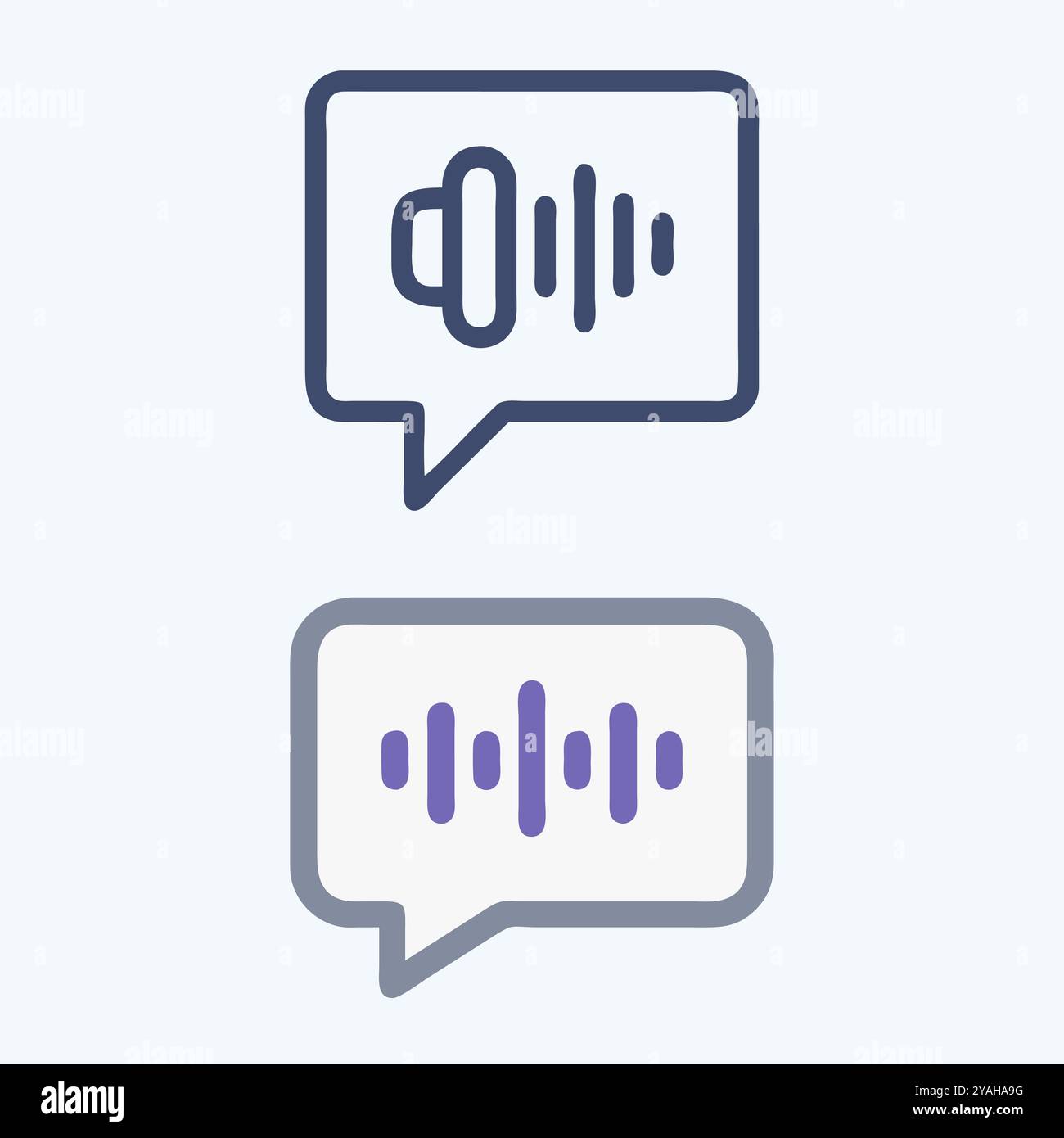 Voice message vector icon Stock Vector Images - Alamy
