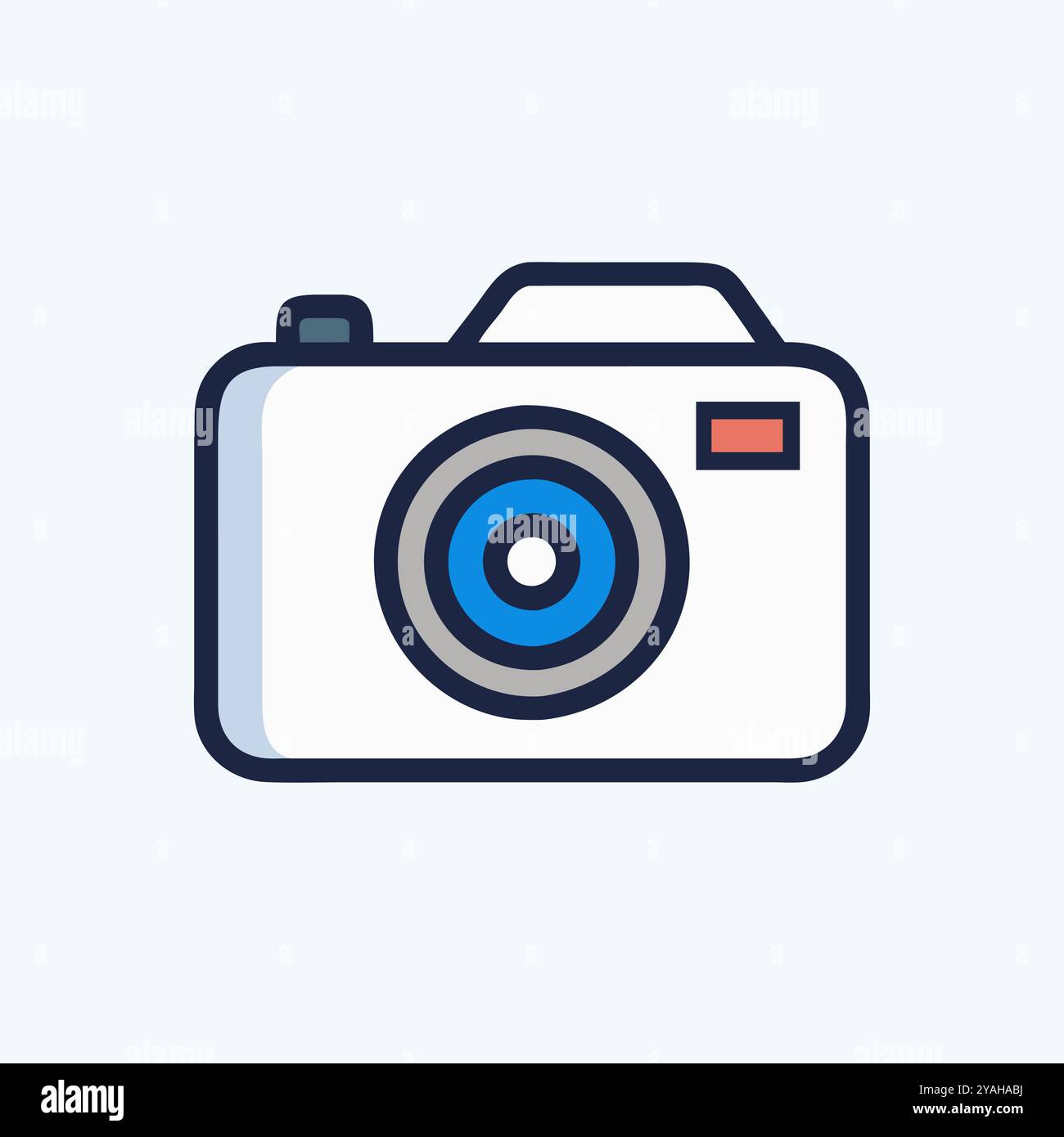 Camera icon black and blue icon Stock Vector Images - Alamy