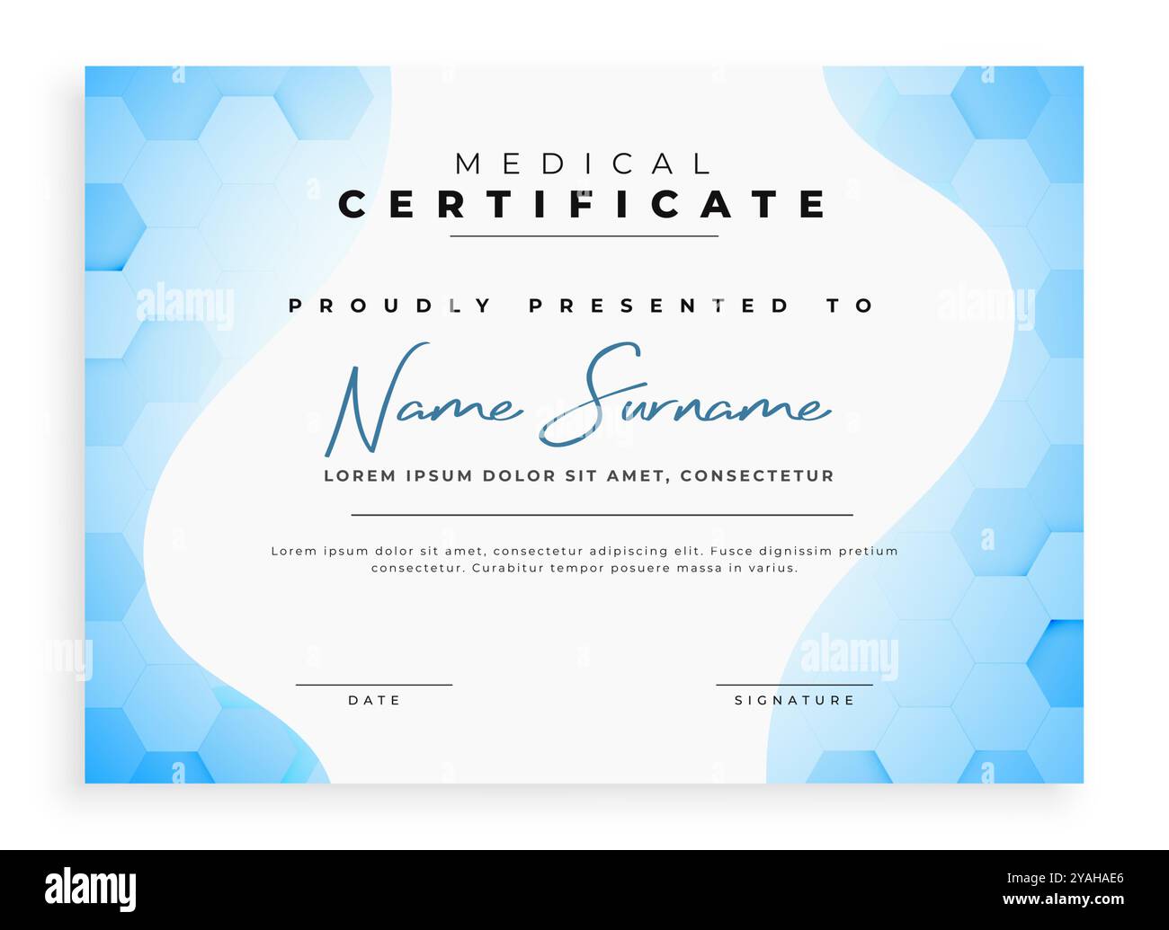 medical certificate or diploma template a gift of gratitude vector ...