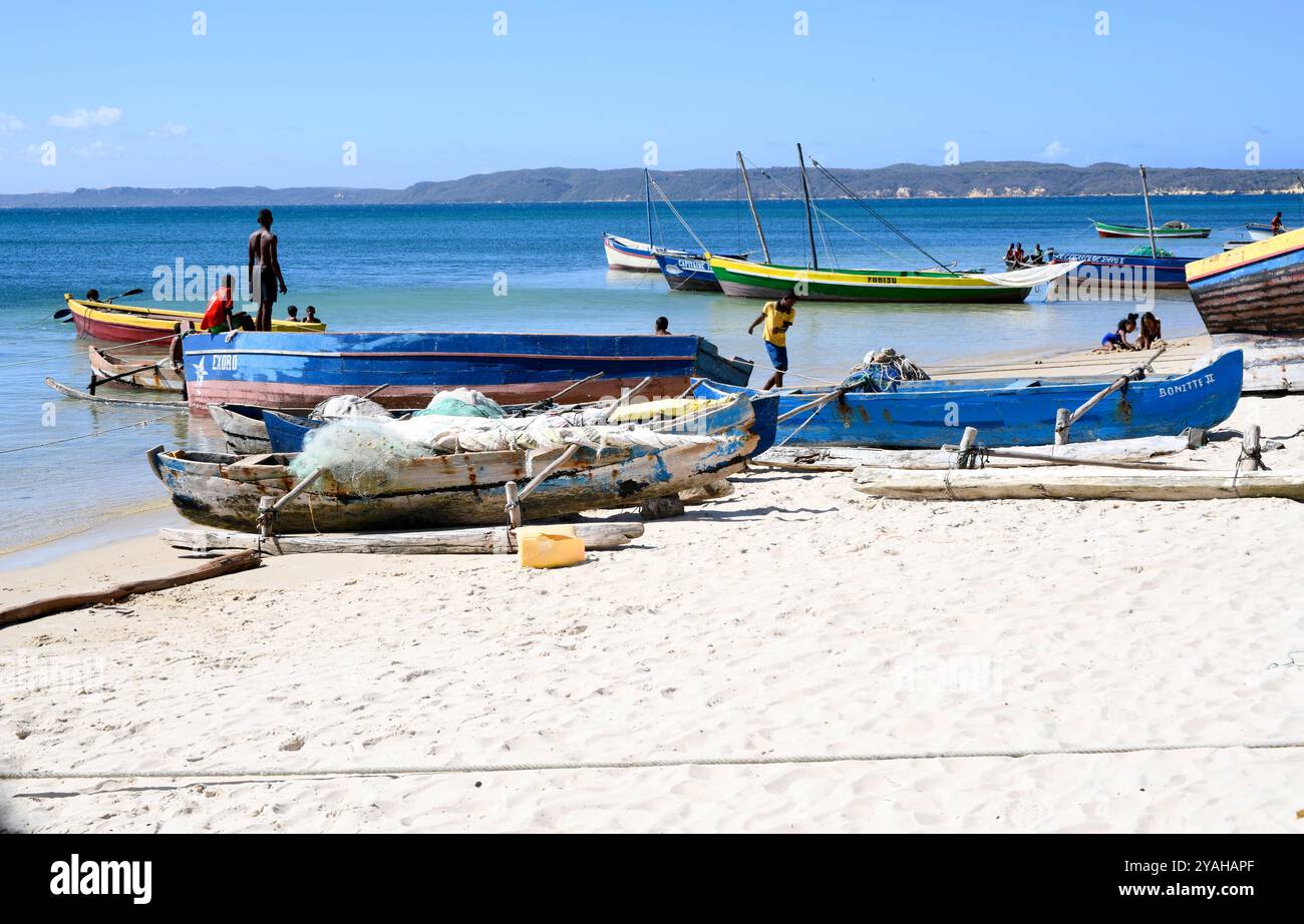 Ramena beach. Traditional fishing boats. Antsiranana, Diana region ...