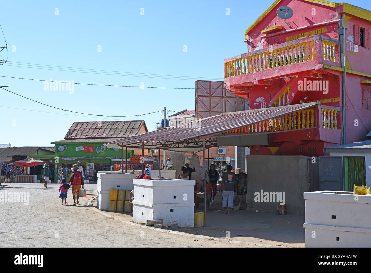 Ranohira town. Ihosy, Ihorombe region, Madagascar Stock Photo - Alamy