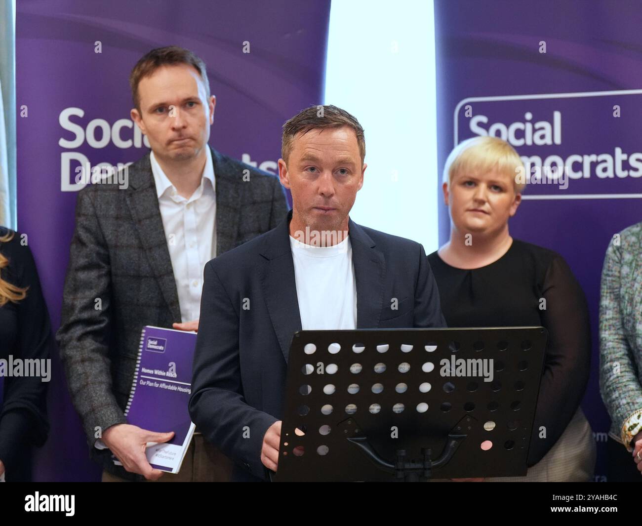 Dr Rory Hearn (centre), academic, author and Social Democrats general ...
