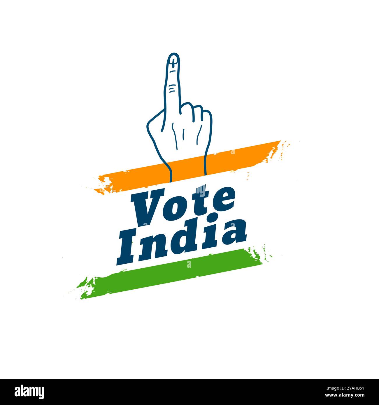 vote india general election background with hand finger design vector ...