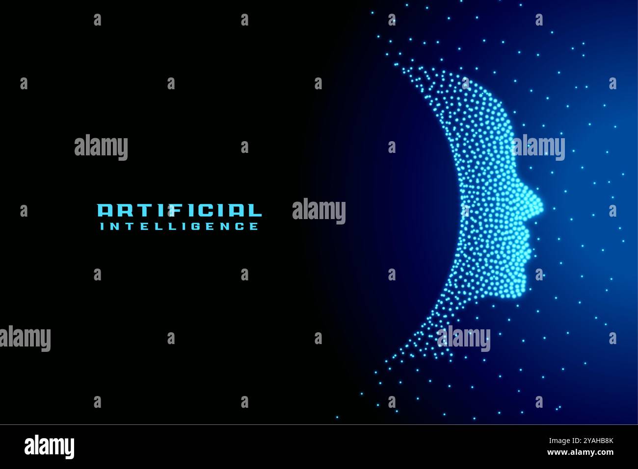 artificial intelligence web tech innovation wallpaper design vector ...