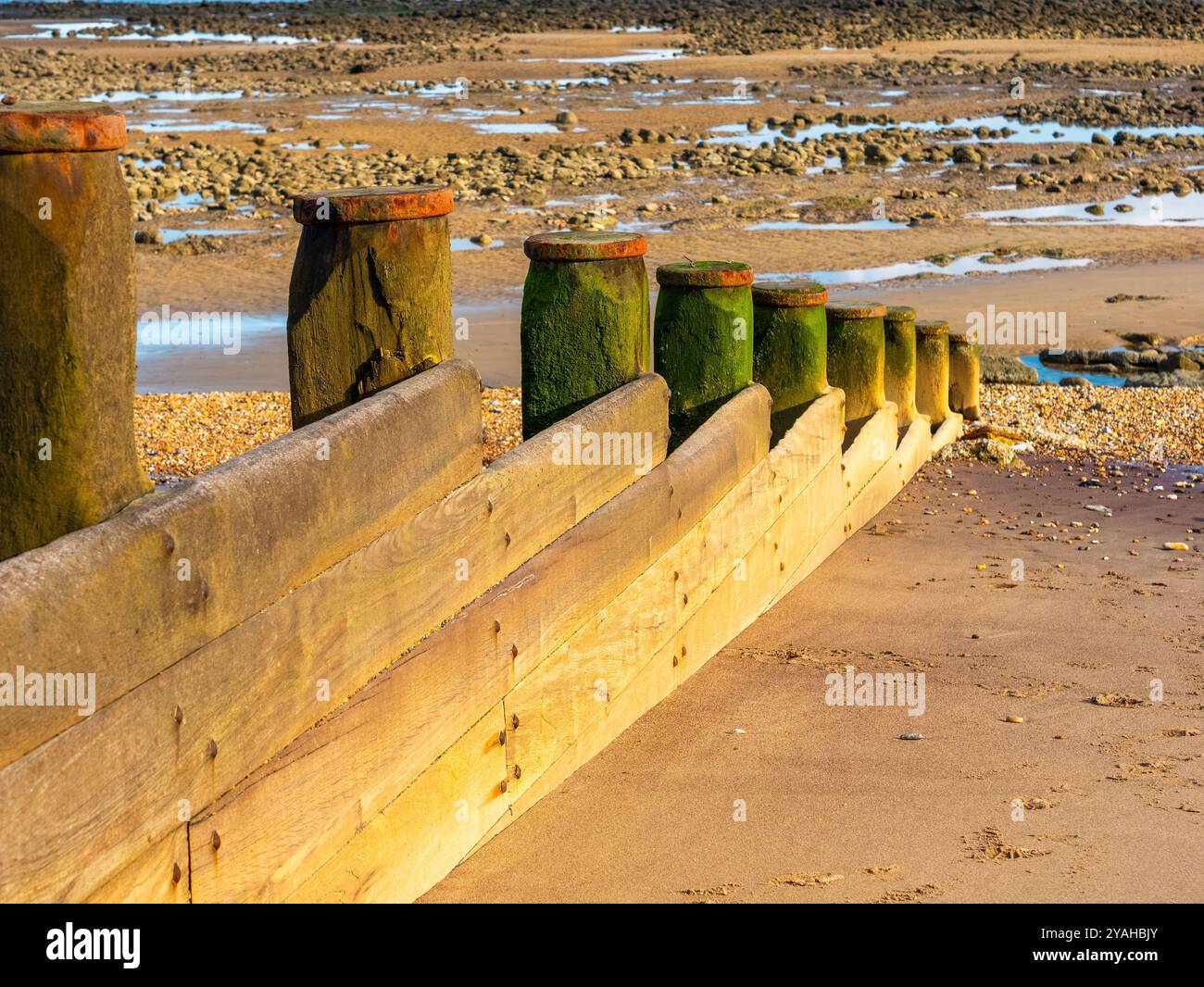 Hardwood groynes hi-res stock photography and images - Alamy