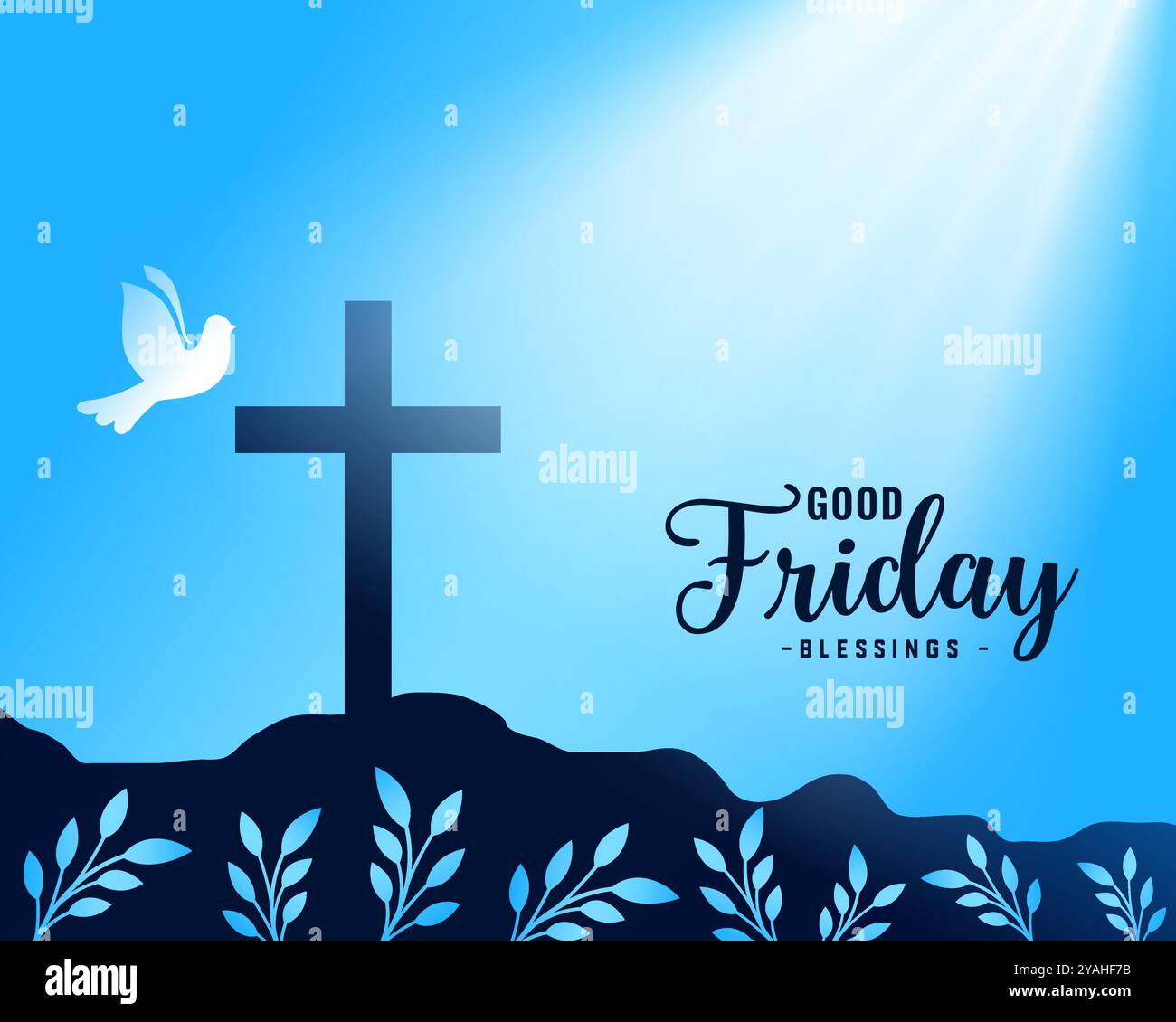decorative good friday christian religion background design vector ...