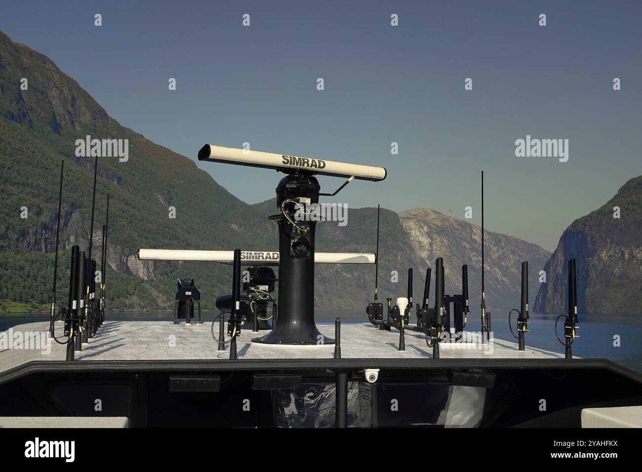 7th September, 2024 Flam, Norway Radar and satellite navigation ...