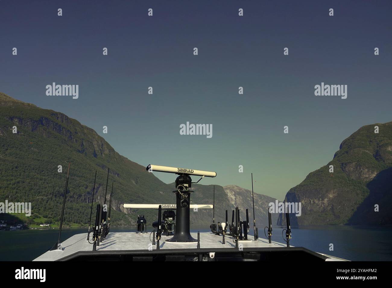 7th September, 2024 Flam, Norway Radar and satellite navigation ...